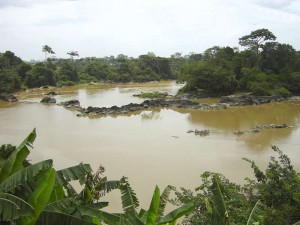 Pra river in Ghana can become chemically contaminated if the government ...