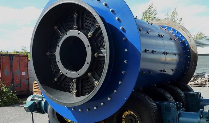 Rubber Tire Driven Ball Mill -Grinding Mill on Rollers
