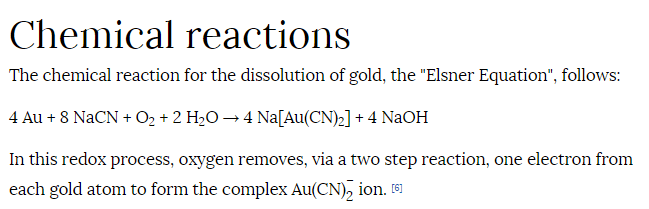 Gold Cyanidation Process