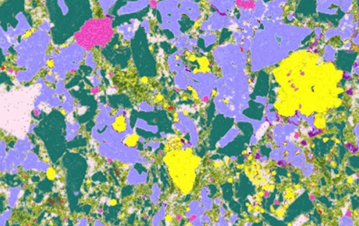 QEMSCAN Mineralogy Color Codes Legend