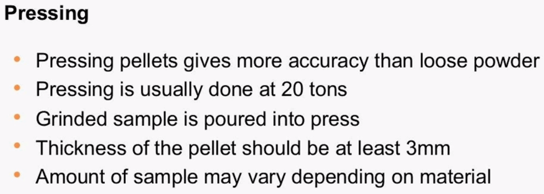 XRF Sample Preparation Methods/Procedure