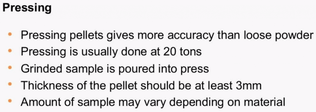 XRF Sample Preparation Methods/Procedure