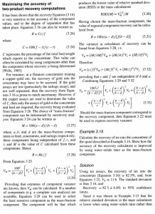 Metallurgical Accounting & Material Balancing: Two Product Formula