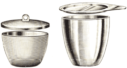 Crucible With Cover Drawing