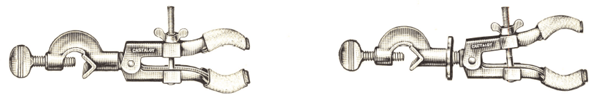 Iron Clamp Laboratory Apparatus Drawing