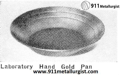 Vanning Plaque Laboratory Pan & Hand Gold Pans