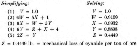 Counter Current Decantation Design Formula