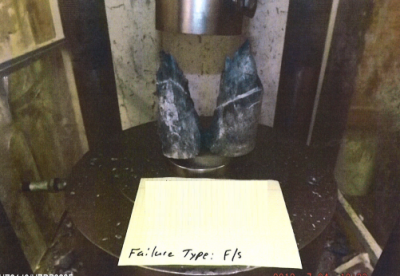 Unconfined Compressive Strength Test of Rock