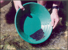 Gold Panning Technique