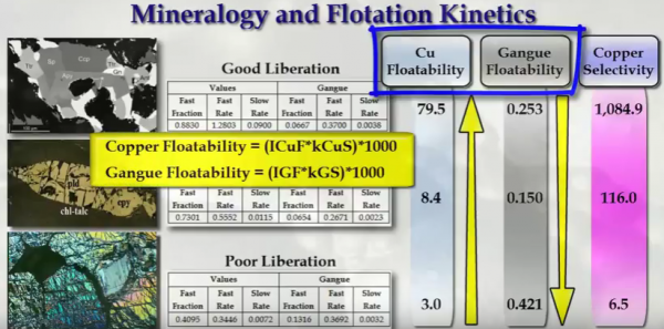 Flotation Kinetics: Mass & Water Recovery VS Entrainment & Mineralogy