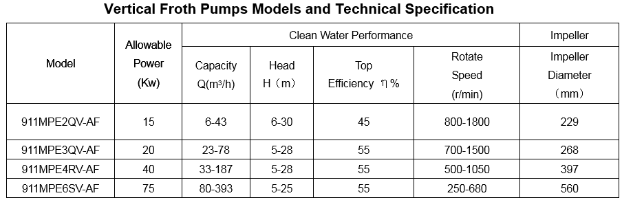 Vertical Froth Pumps - SALA Type