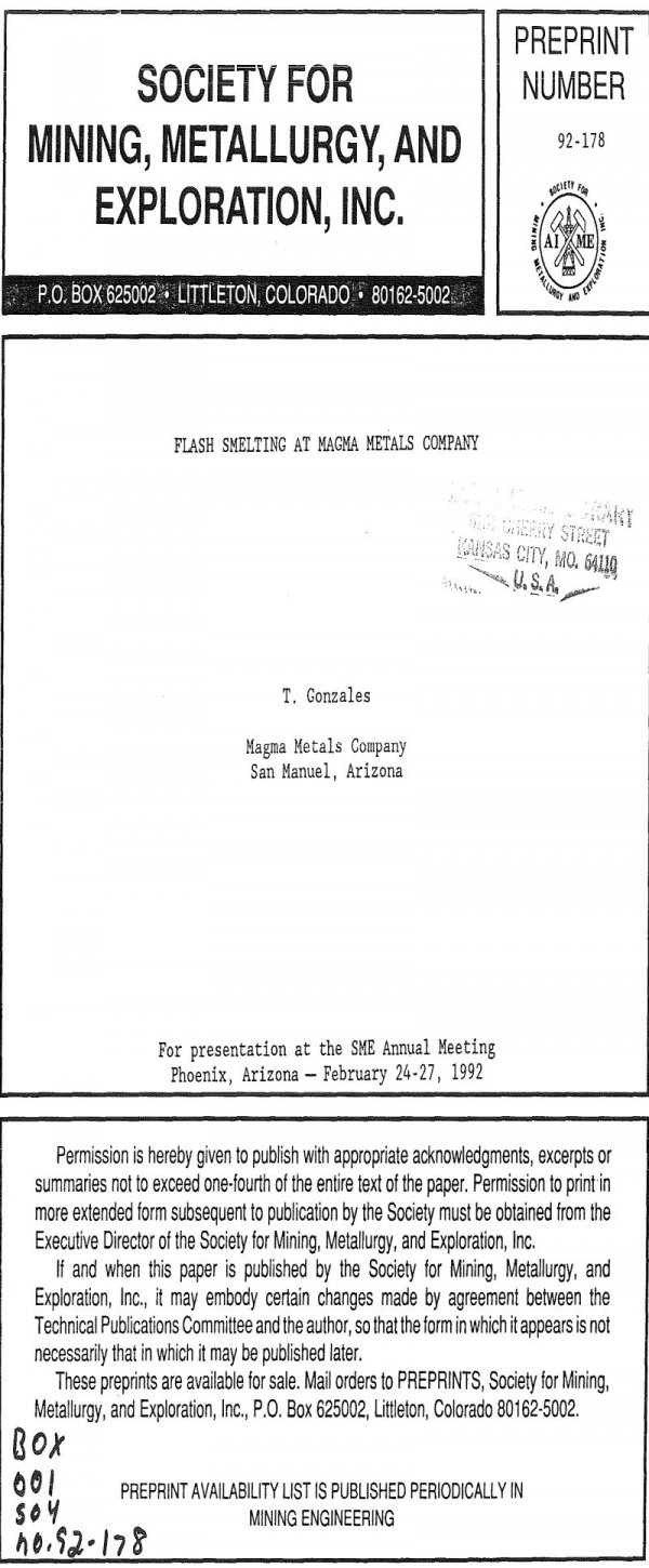Flash Smelting Process - 911Metallurgist