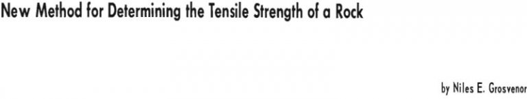 Determining the Tensile Strength of a Rock - 911Metallurgist